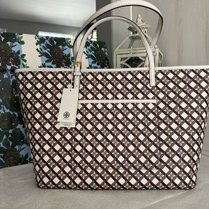 Tory Burch | Bags | New Tory Burch Signature Doublet Monogram Geo ...